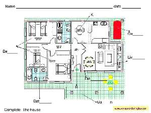 Worksheets The House - Fichas en Inglés la Casa | Fichas Infantiles en ...