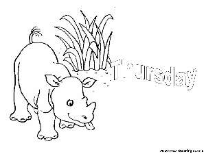 Coloring Pages Days of the Week - Dibujos Día Semana | Coloring Pages ...