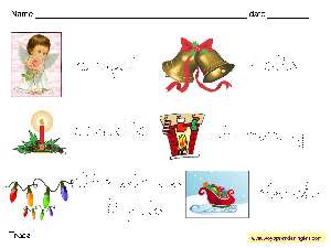 Worksheets Christmas - Fichas en Inglés Navidad | Fichas Infantiles en ...